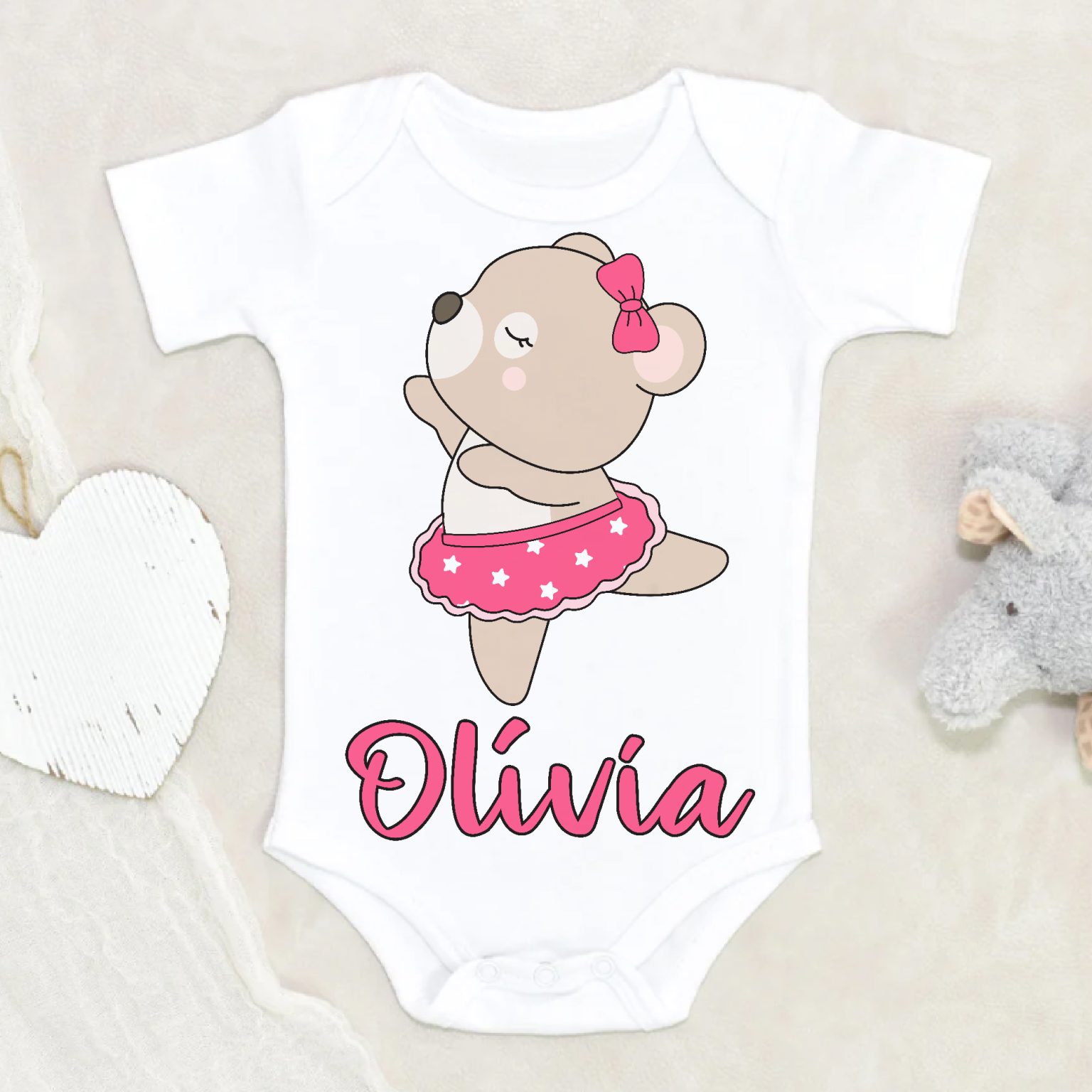 Balerina macis gyerek body saját névvel - Első Napom